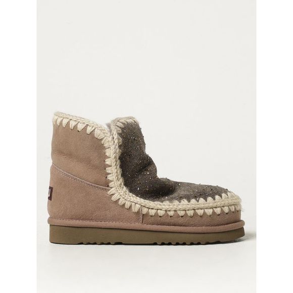 Mou | Shoes | Mou Flat Ankle Boots Woman Beige | Poshmark